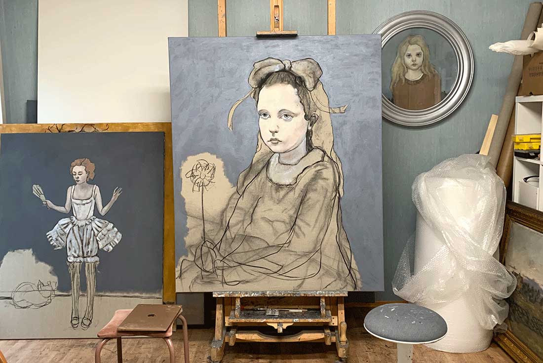 I atelieret hos billedkunstner Gøril Fuhr – Neo Galleri - Kunst på nett ...